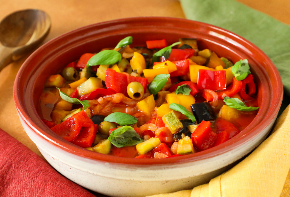 Ricetta della Caponata di peperoni e verdure estive