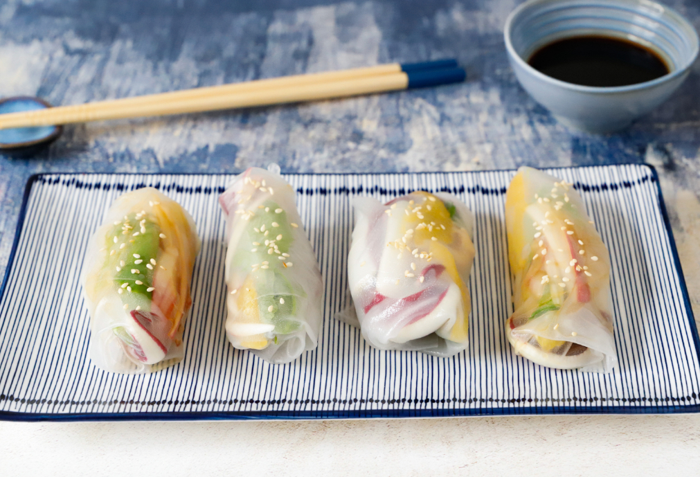 Ricetta degli Involtini di carta di riso con radicchio tardivo