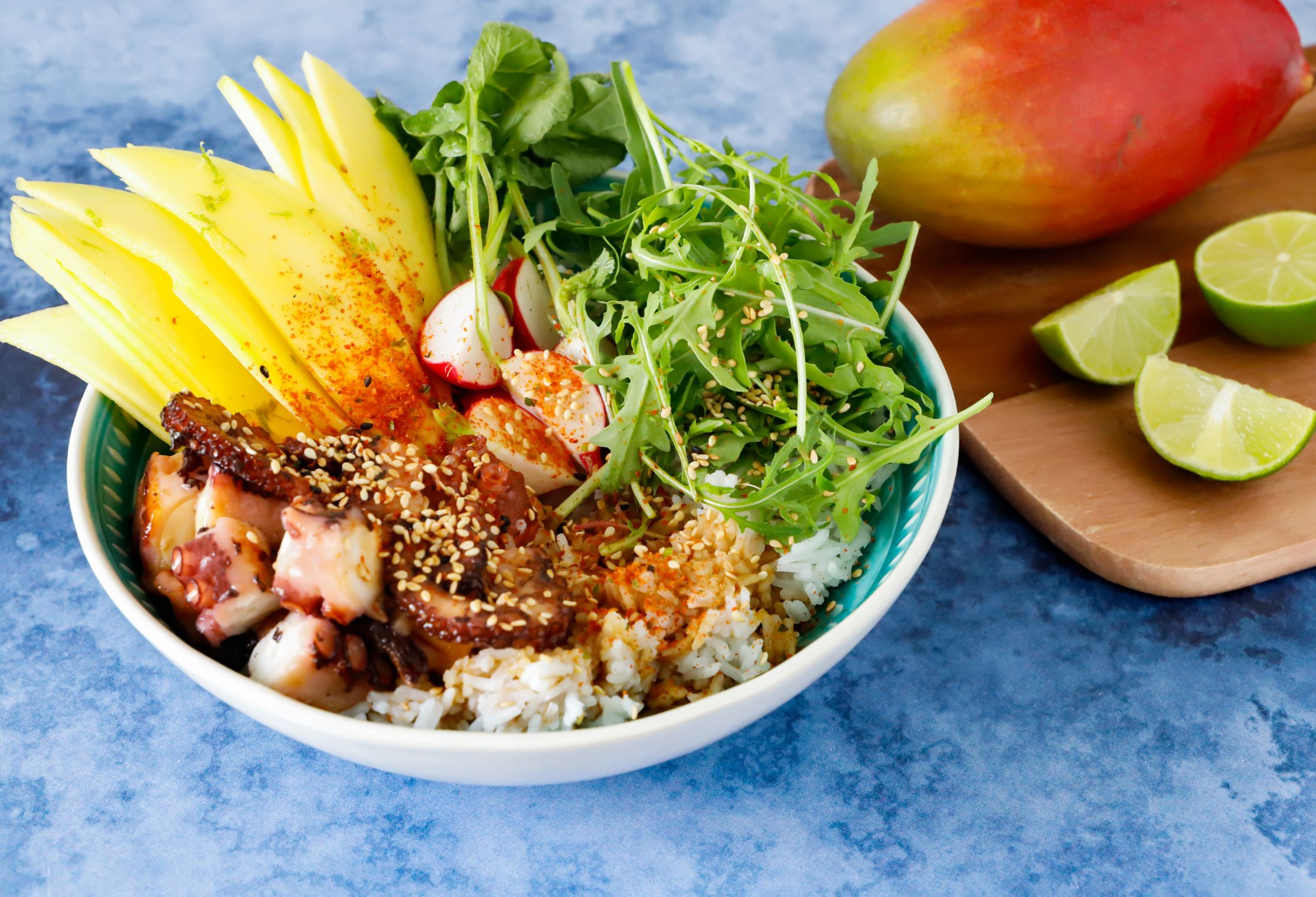 Poke con tentacoli di polpo