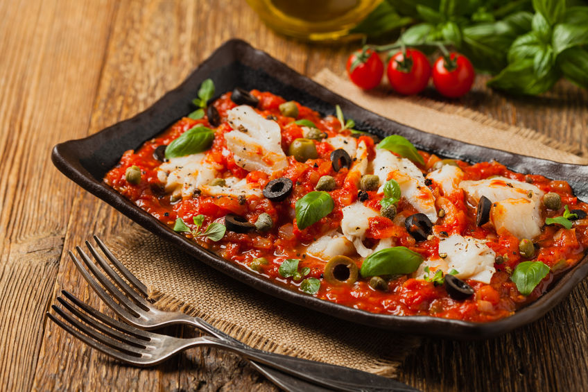 Alalunga in padella alla mediterranea