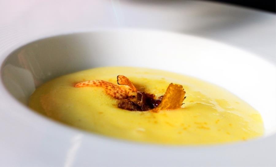 Cagliata di limoni amalfitani con nettare di clementine