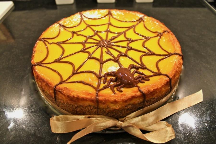 Spider cheesecake per Halloween