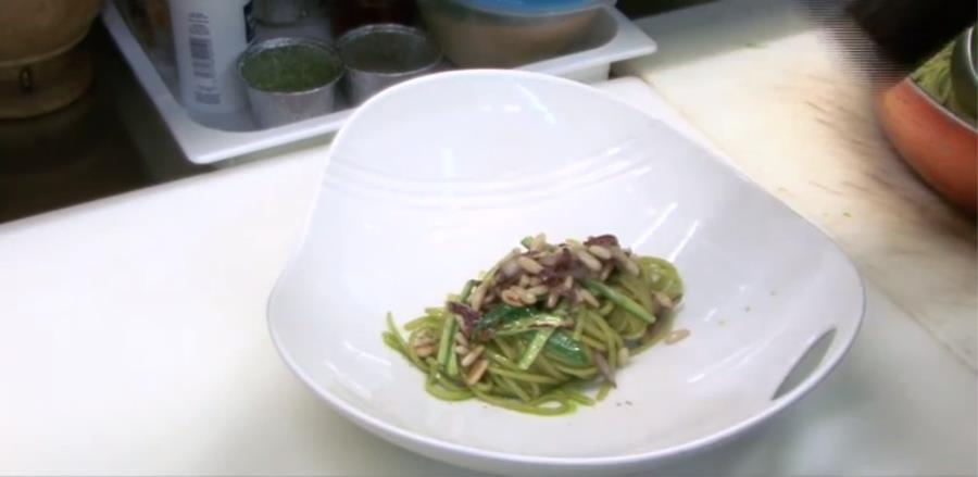 Spinosini di Campofilone fritti e risottati in verde