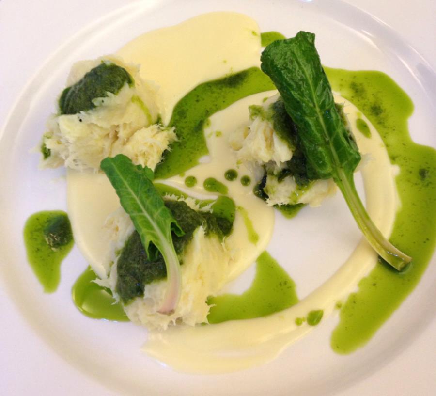 Merluzzo mantecato al verde